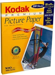 Kodak Premium Picture Paper for InkJet Prints (200 Sheets) : Buy Online ...