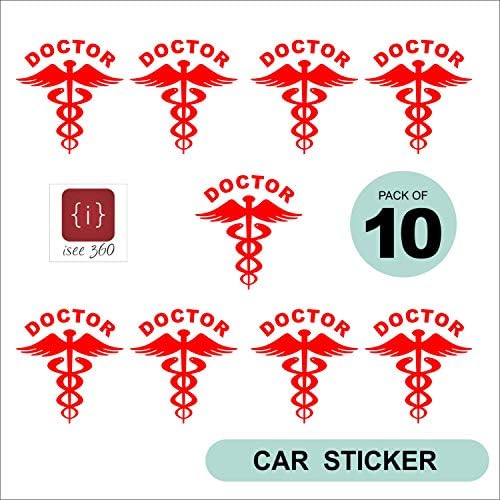 ISEE 360® Doctor Sign Stickers for Car Clinic Waterproof Medical Vinyl ...