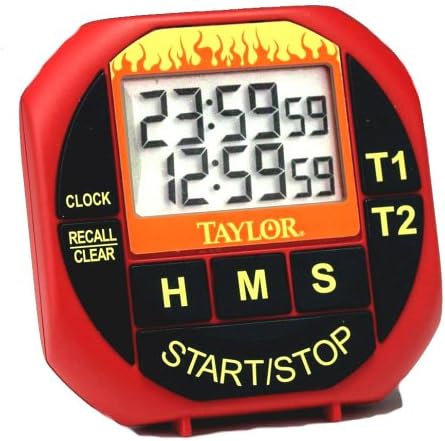 Amazon.com: Taylor 818 Weekend Warrior Dual Event Timer and Clock: Home ...