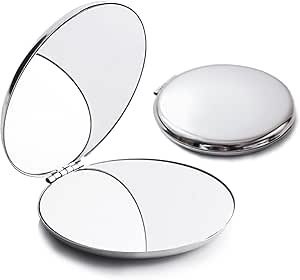 Amazon.com: HSOOVZN Travel Makeup Mirror,Portable Folding Vanity Mirror ...