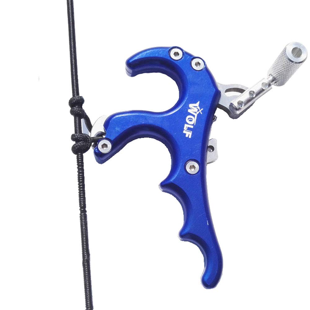 ZSHJG Bow Release Trigger Thumb 4 Finger Compound Bow Button Release ...