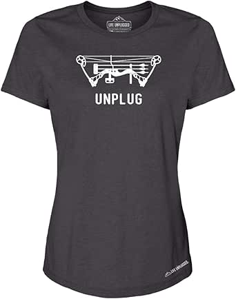 Amazon.com: Life Unplugged Bow Hunting Premium Women's T-Shirt Relaxed ...