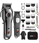 HIENA PRO Professional Hair Clipper and Trimmer Set, Cordless Hair ...