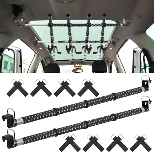 Amazon.com: Adjustable Fishing Pole Rack & Holder - Vehicle & Boat ...