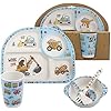 Amazon.com: Kids Feeding Set 5 Pcs, Tableware Set for Toddlers Includes ...