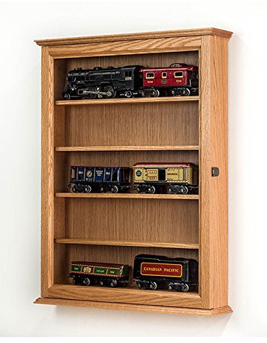 Amazon.com: O Scale Model Train Display Case-Oak Hardwood *Made in the ...