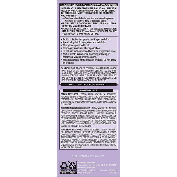 Amazon.com : Sleekshop Comb + Permanent Creme Color, Bella Haircolor ...