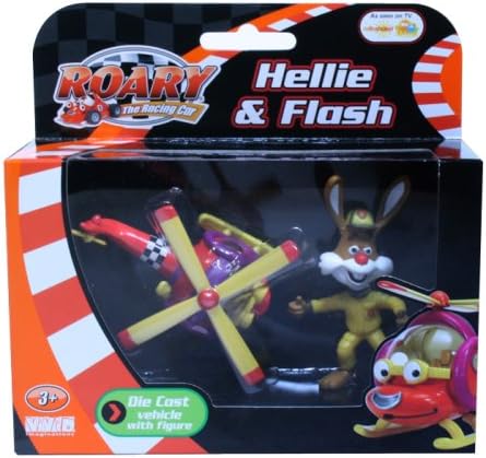 ROARY THE RACING CAR DIE CAST: HELLIE & FLASH FIGURINE by : Amazon.co ...