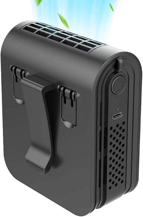 Amazon.com: Portable Waist Clip on Fan, Rechargeable Battery Operated ...