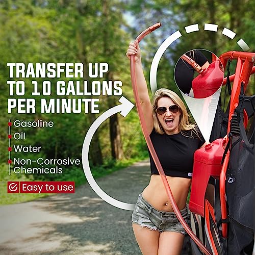 Snapklik.com : FlowPro Multipurpose Self-Priming Gas Siphon 1 X 6 Durable Industrial Grade ...