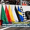 Amazon.com : AGAS Official Auto Racing Flag Set - Set of 7 Flags ...