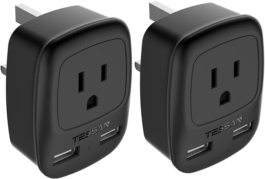 Amazon.com: US to UK Power Plug Adapter, UROPHYLLA Type G Outlet Travel ...