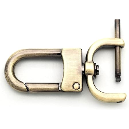 Amazon.com: CRAFTMEMORE 2pcs Detachable Snap Hook Swivel Clasp w/Screw ...