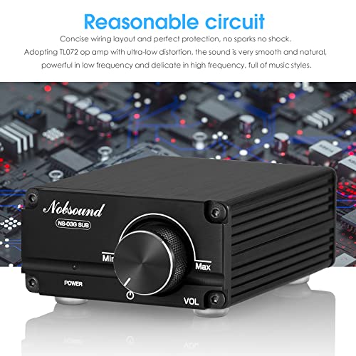 Nobsound 100W Full Frequency Mono Digital Power Amplifier Home Speaker ...