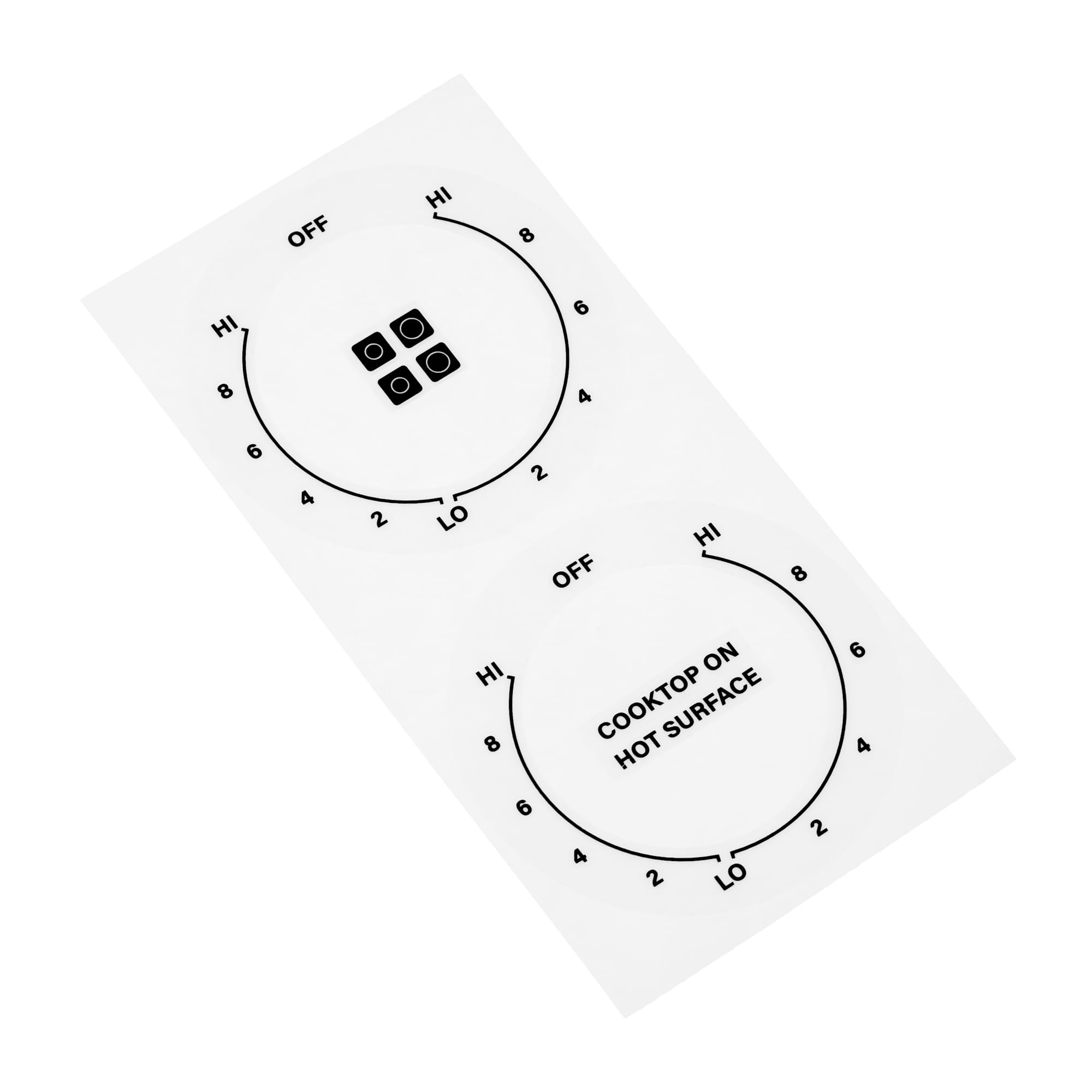 Amazon.com: HALLMERS 2X Cooktop Hi-Lo-Hi Dial Self Adhesive Decal ...