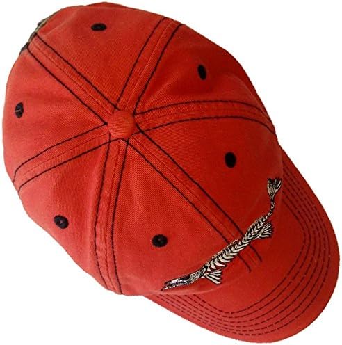 Amazon.com: AKIZON Mens Hats Baseball Cap with Fish Bones - Fishing Hat ...