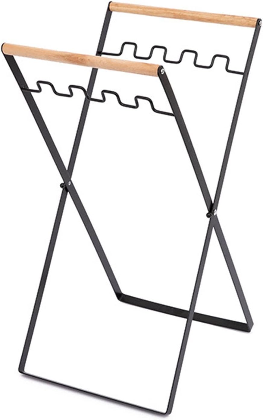 Amazon.com: Portable Trash Bag Holder, Folding Metal Garbage Bag Holder ...
