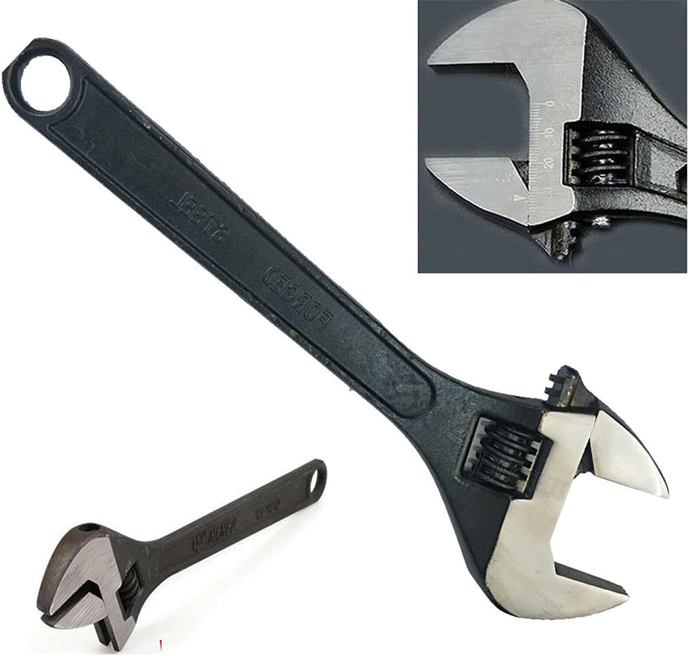 18" Ajustable Spanner Wide Mouth Adjustable Wrench, 52mm Extra Wide Jaw ...