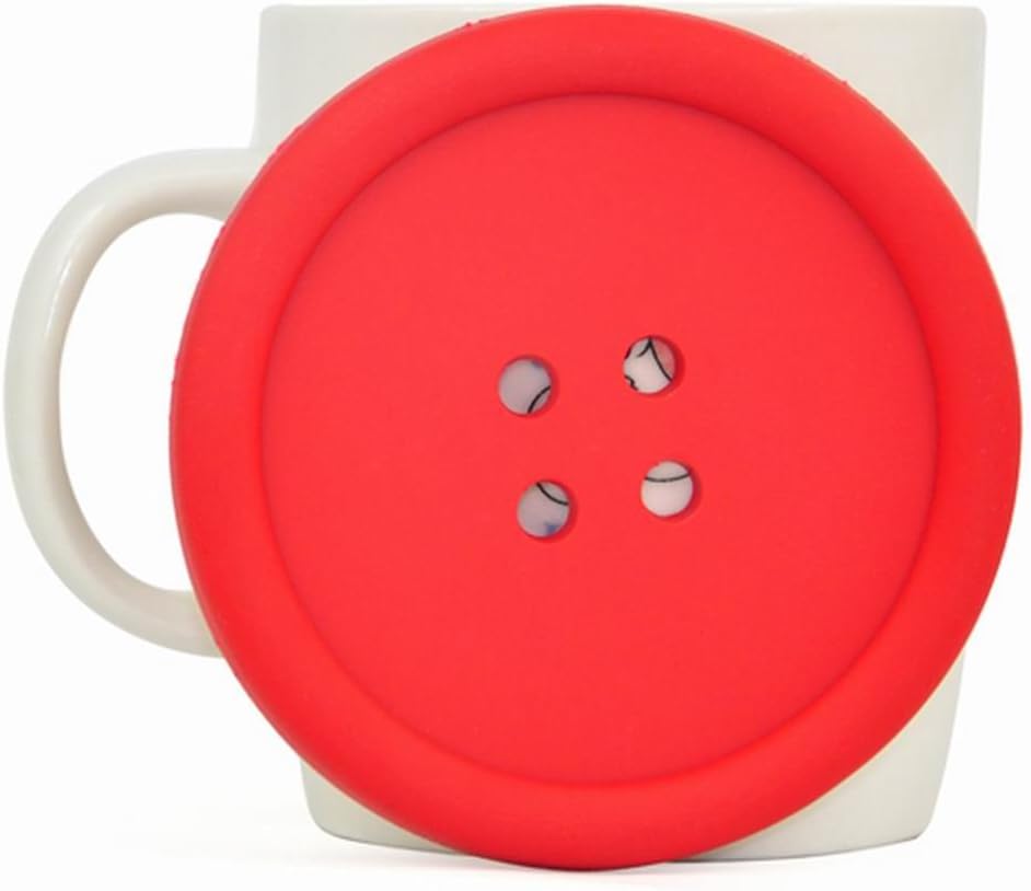 Amazon.com: LYNCOL Cute Silicone Button Coaster Place Mat or Beverage ...
