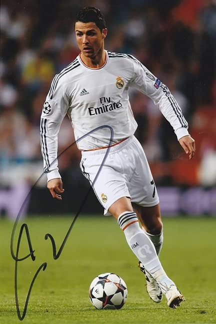 Cristiano Ronaldo – Póster de autógrafo CR7-12 x 18 pulgadas – Yaxa ...