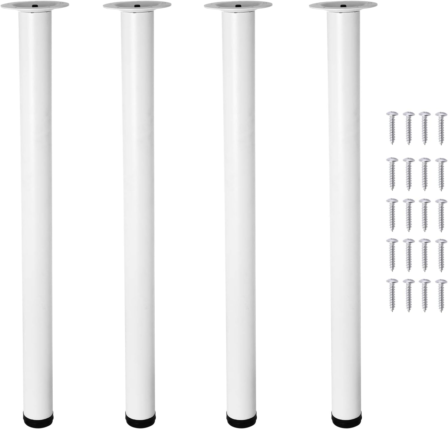 SOCLALCOMFY 28 Inch Furniture Leg Adjustable Metal Table Legs for ...