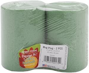 Amazon.com: Dry Foam Mug Inserts 2/Pkg-2.625"X3.75" : Arts, Crafts & Sewing