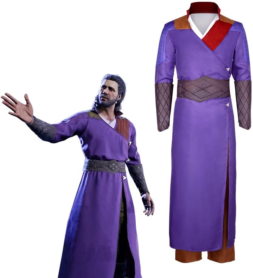 Amazon.com: MelangCos Game Baldurs Gate Cosplay Gale Costume Men's ...