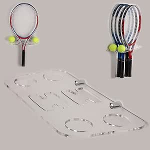 Amazon.com: Tennis Racket Ball Wall Mount Display Racks for Tennis ...