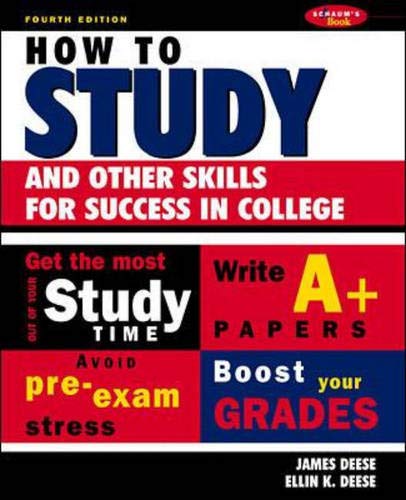 How to Study: Deese, James, Deese, Ellin K.: 9780070162693: Amazon.com ...