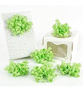 Amazon.com: HUIHUANG Red Bows for Gift Wrapping, Red Curly Ribbon Bows ...