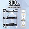 Amazon.com: FUTURELAB Portable Folding Service Cart - 3 Tier 330LBS Capacity - Rolling Utility ...