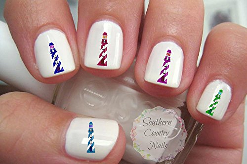 Amazon.com: Lighthouse Nails Decals Set of 40 : Beauty & Personal Care