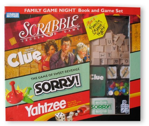 Buy Family Game Night Book and Game Set, Four Great Games in One CLUE ...