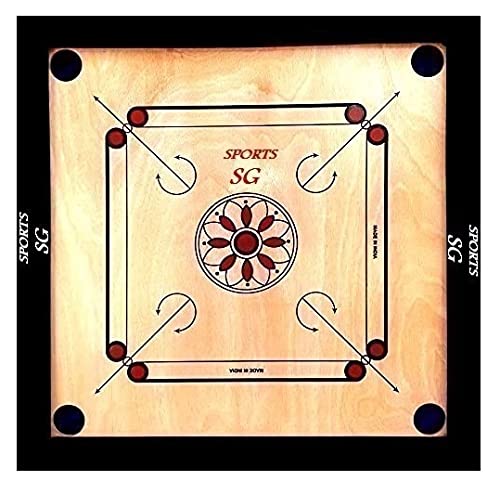 SSG Carrom Board Game Mediam 26 inch with Free Carrom Coin Set, 1 ...