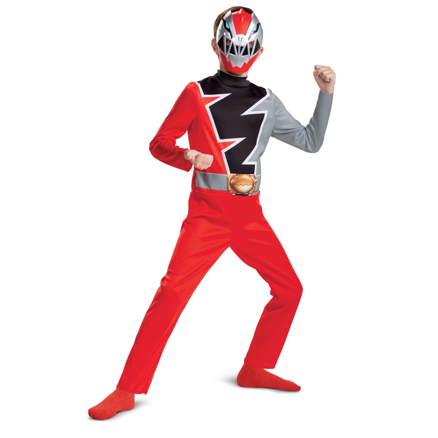Buy DISGUISE Official Red Power Rangers Costume Kids, Power Rangers ...