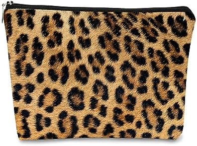 Amazon.com: BARPERY Leopard Lover Gifts for Women Leopard Makeup Bag ...