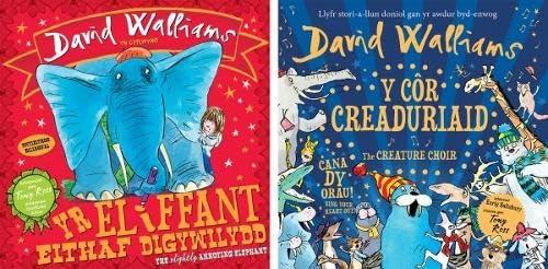 Amazon.com: Pecyn David Walliams i Blant Iau - Yr Eliffant a'r Hipo ...