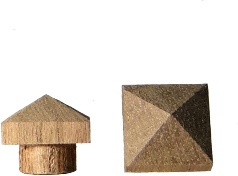 3/8" Small Pyramid Top Hole Plugs Fits 1/4" Hole (200, Walnut) - Amazon.com