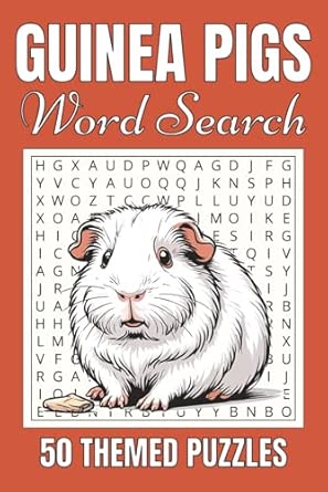 Guinea Pigs Word Search Puzzle Book: Word Searches with Easy to Read ...