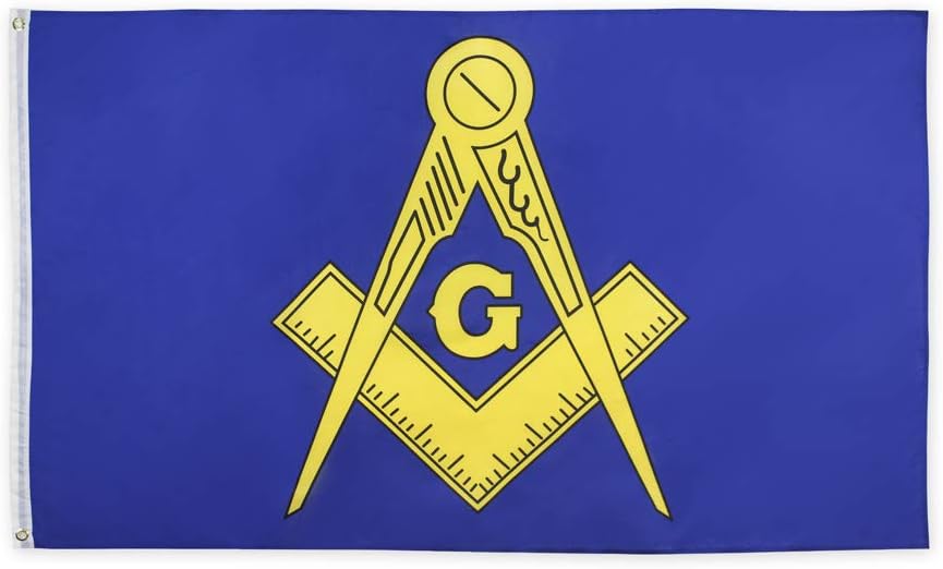 Amazon.com : 3x5 USA Mason Flag Freemason Masonic American Flag : Patio ...