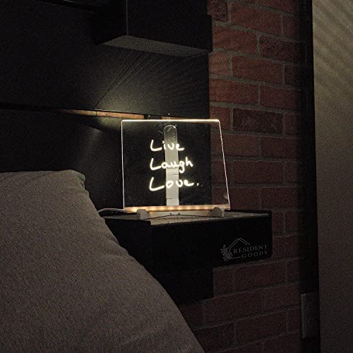 CPENSUS Diy 3D Acrylic Writing Pad With Pen Message Board Rewritable ...