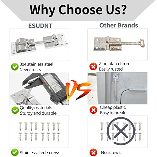 Snapklik.com : ESUDNT Stainless Steel Rv Door Holder Latch Catch For ...