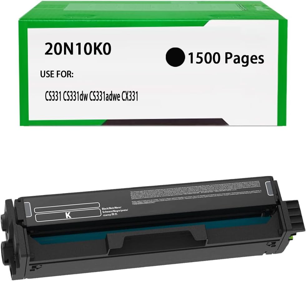 Amazon.com: 1PK 20N10K0 Black Standard Yield Toner Cartridge Use for ...