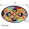 Amazon.com | Handmade Large Oval Talavera Serving Platter - Vibrant ...