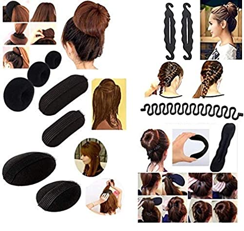 Buy RAAYA 11 Pcs Hair Accessories Combo Hair Styling Tools Bun Maker ...