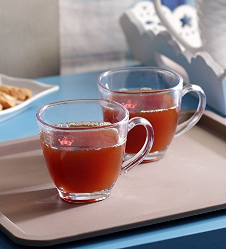 Buy Yujing You N Me Glass 190 ML Tea Cups Set - Set of 6 Online at Low ...