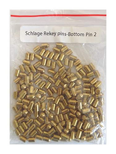 200 Pieces SC1 / SC4 Schlage Compatible Re-Key Bottom Pins #0 to #9 ...