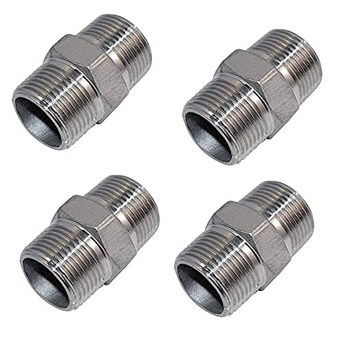 CP Hex Nipple 1/2 Inch to 1/2 Inch Male Threaded SS for connecting two ...