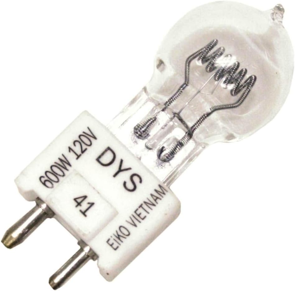 Eiko DYS/DYV/BHC T-6 GZ9.5 Base Halogen Bulb, 120V/600W - Video ...