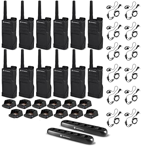 Amazon.com: Motorola RMM2050 2-Way Radio 12-Pack Bundle - Includes 2 ...